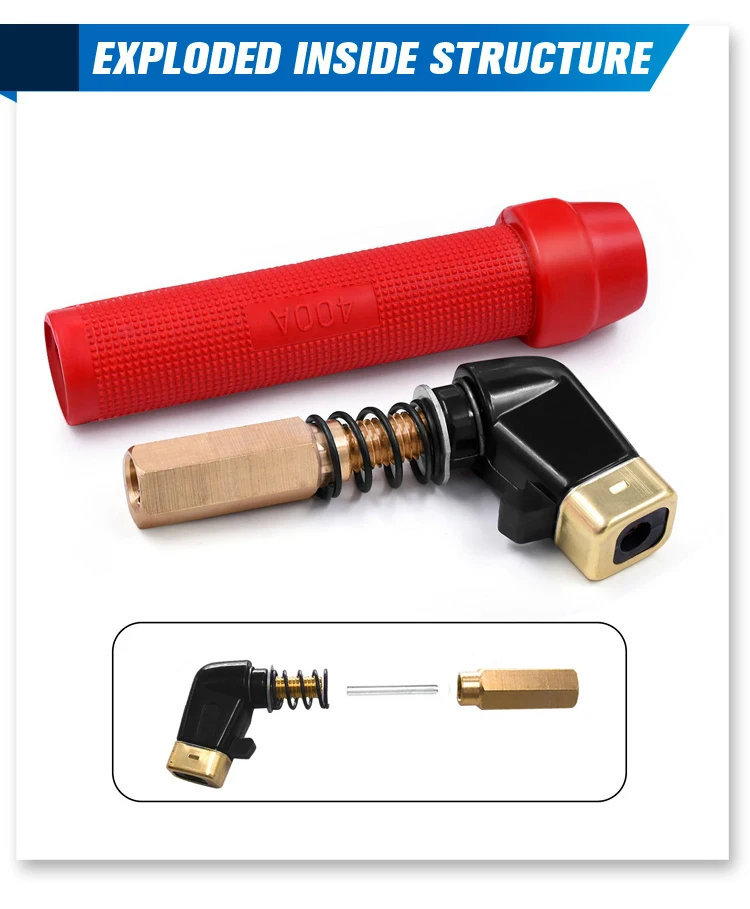 400a 600a Twist Grip Lc Type Yellow Red Handle Welding Electrode Holder ...