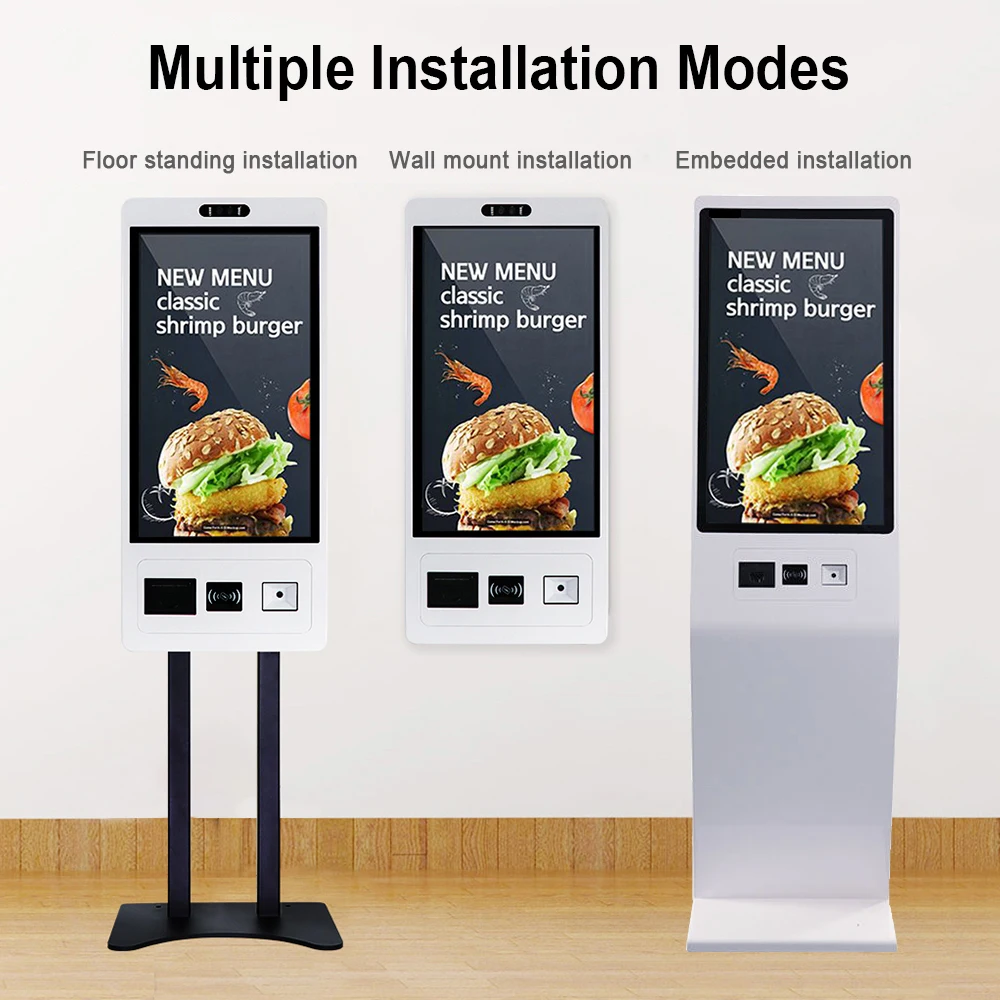 27 Inch Self Service Order Kiosk Machine for Restaurants