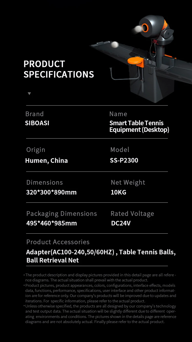 New Electric Intelligent Table Tennis Robot With Net Indoor Smart Ping ...