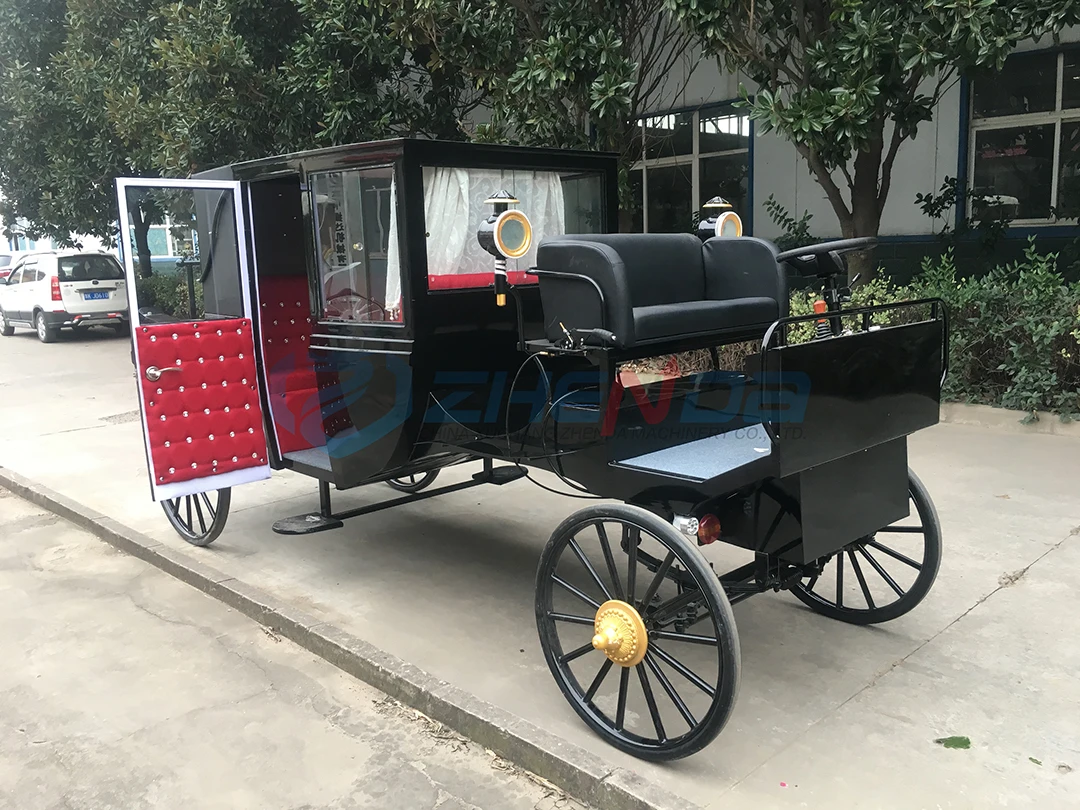 Black Luxury Elegant Princess Royal Horse Carriage Wedding Sightseeing ...