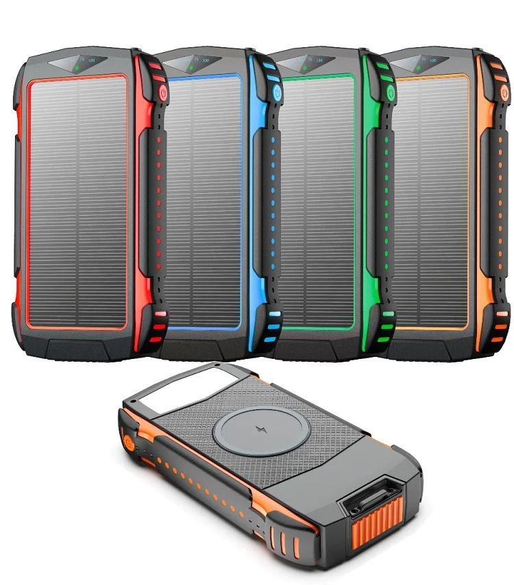 Pd18w Qc3.0 20000mah 30000 Mah Powerbank Dual Usb Solar External ...