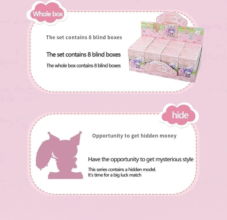 Sanrioed Characters Blossom And Wagashi Blind Box Kuromi Melody ...