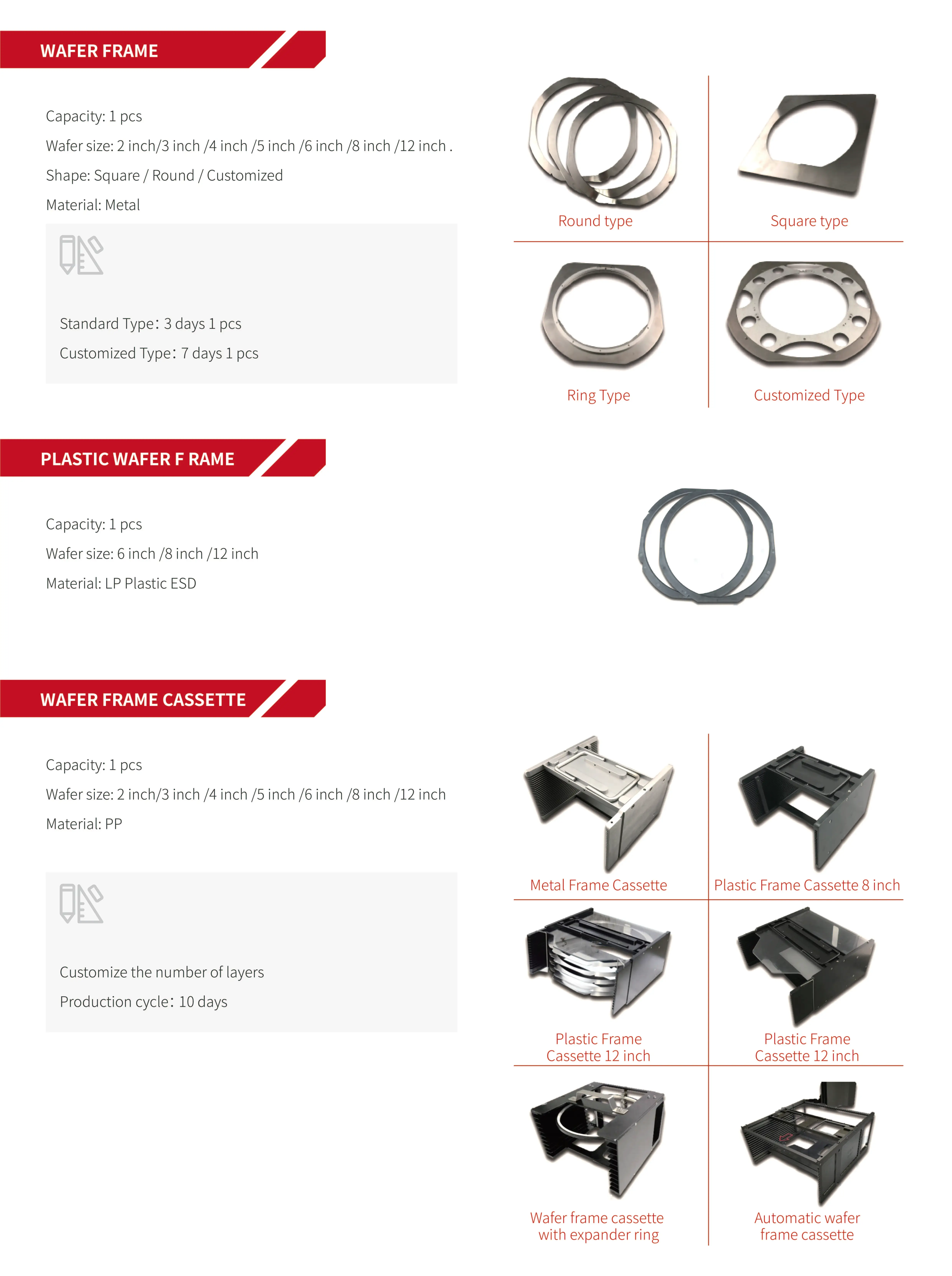 Semiconductor Laboratory Film Wafer Frame Ring - Buy Lead Frame ...
