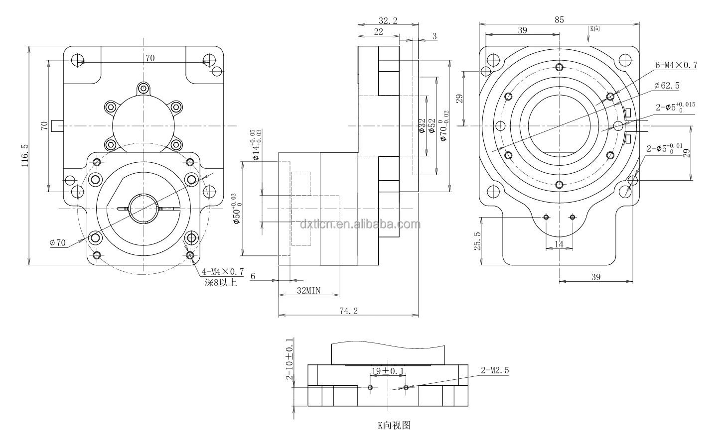High Torque Hollow Rotary Platform Planetary Gearbox Rotating Platform ...
