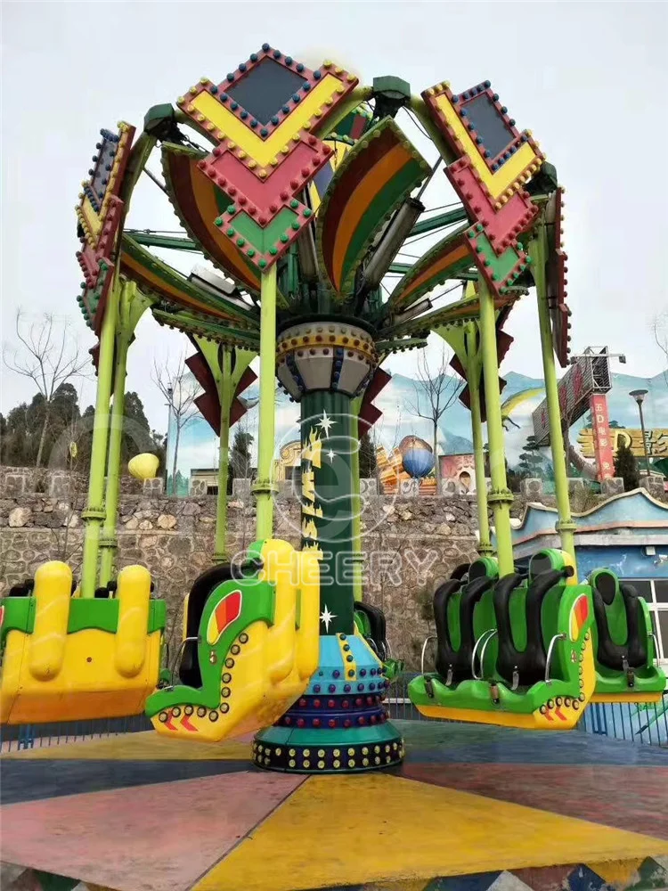 Thrilling Airborne Rides - Spiral Jet Double Flying Chairs