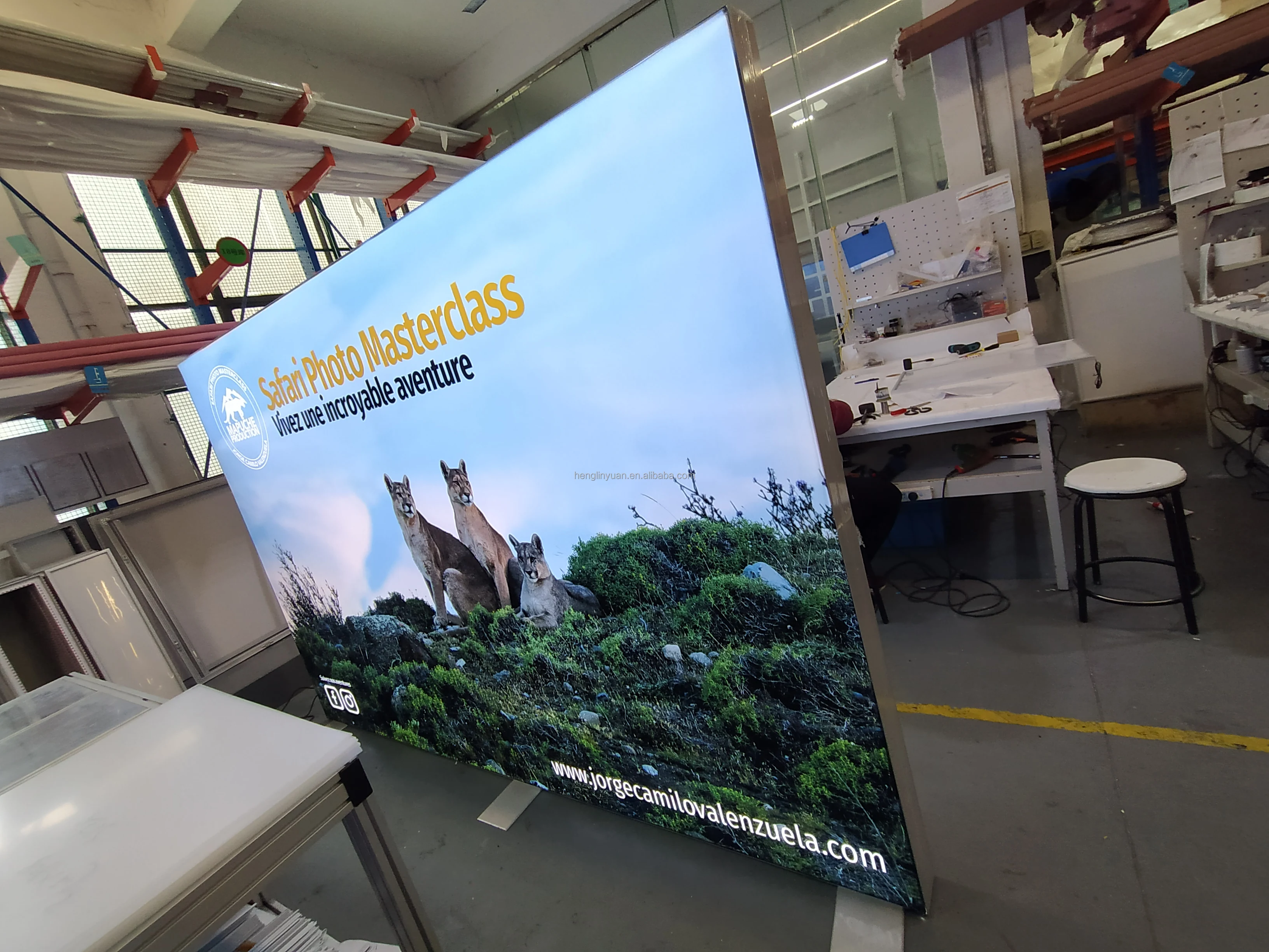 Customized LED Light Box - Aluminum Frame & Illuminated Fabric for ...