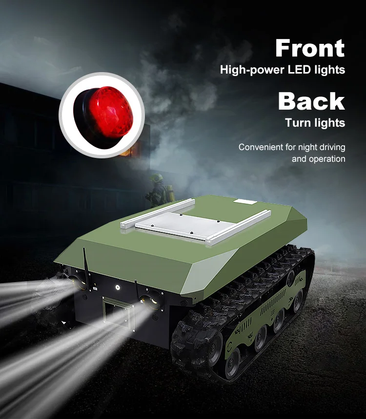 Commercial Robot RC Crawler Vehicle with Lidars & Rubber Track