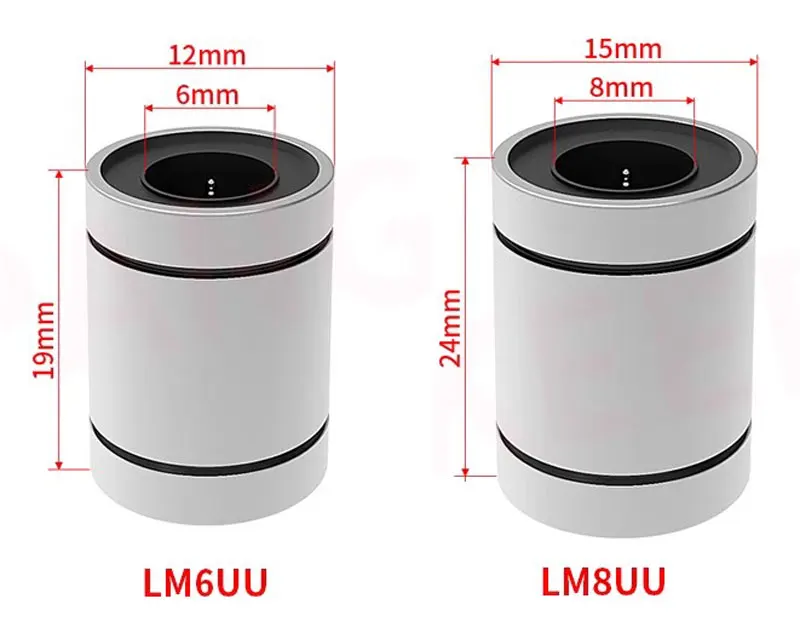 LM20UU Linear Bushing 20*32*42mm Ball Bearing 3D Printer Parts Optical ...