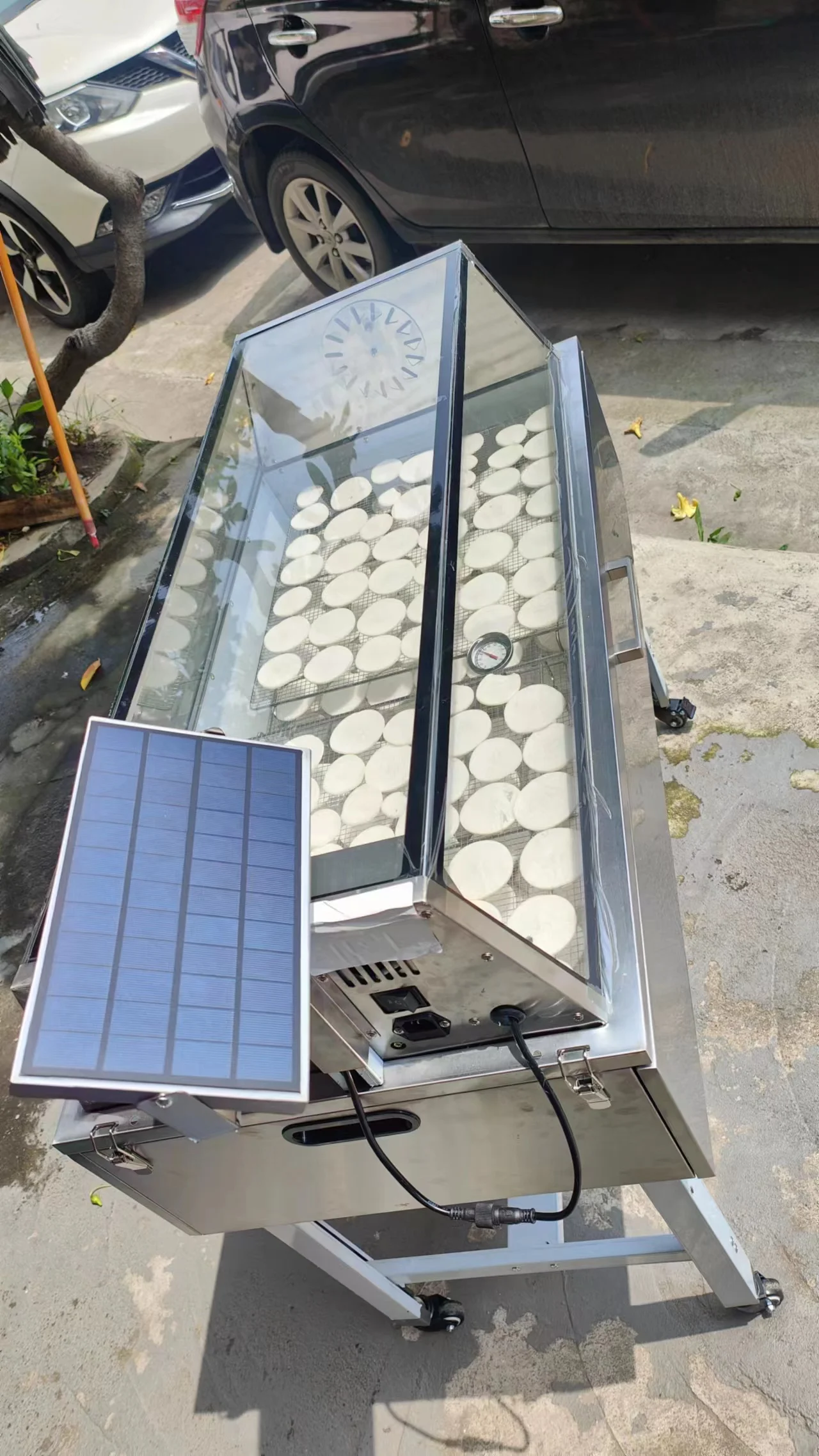 Hot Sale Electric Solar Dryer Dual Power Food Dehydrators 6 Trays Solar ...