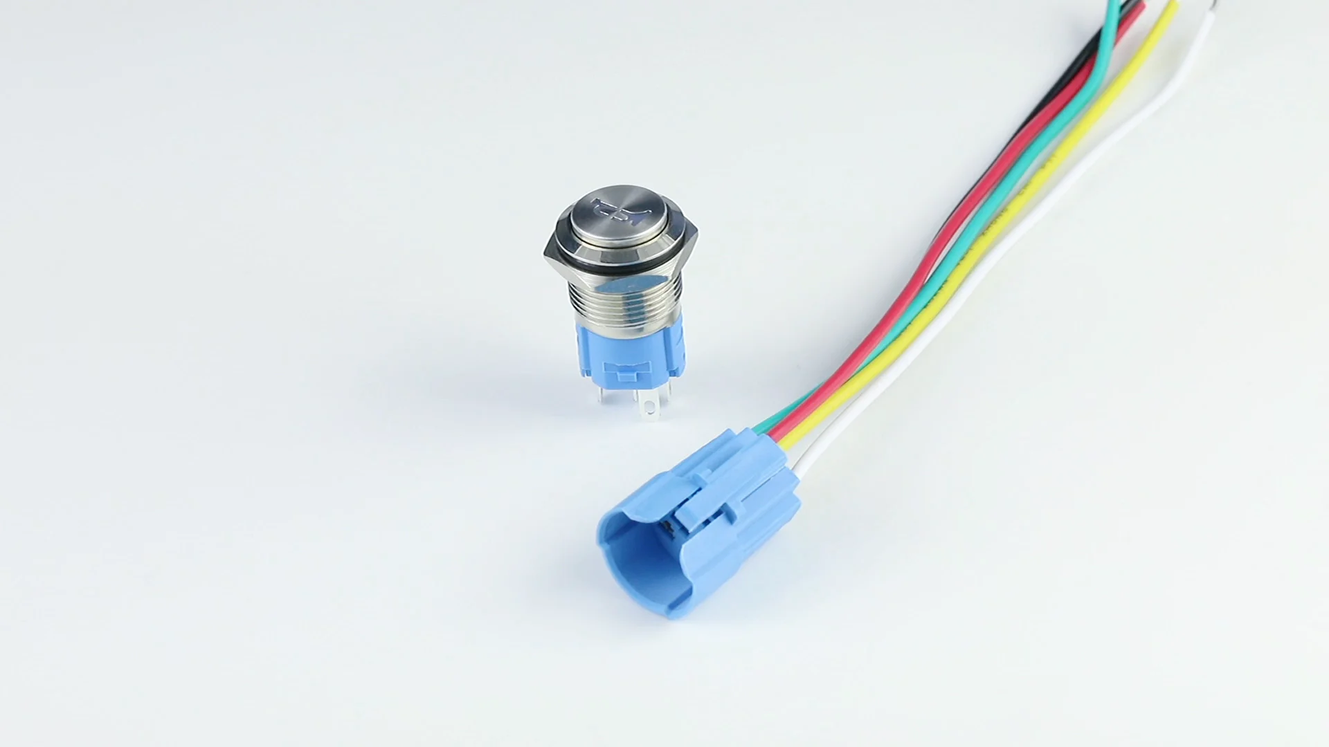 5a 12vdc 5 Pin 16mm Metal Stainless Steel Momentary Push Button Switch ...