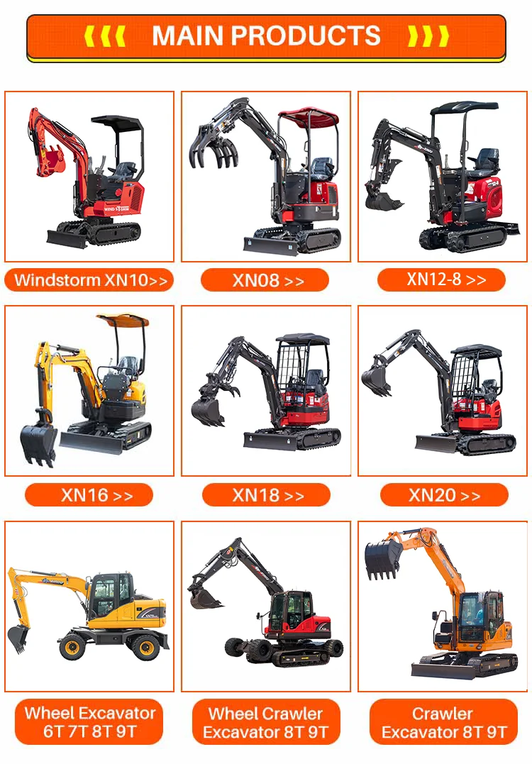 Windstorm XN10 RHINOCEROS 0.8 Ton Crawler Mini Excavator