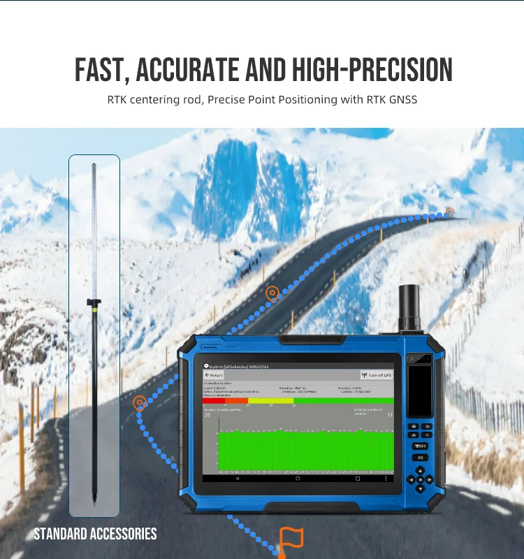 Hugercok G101f Rtk Gps Gnss Receiver Smart Outdoor 10.1 Inch Industrial ...