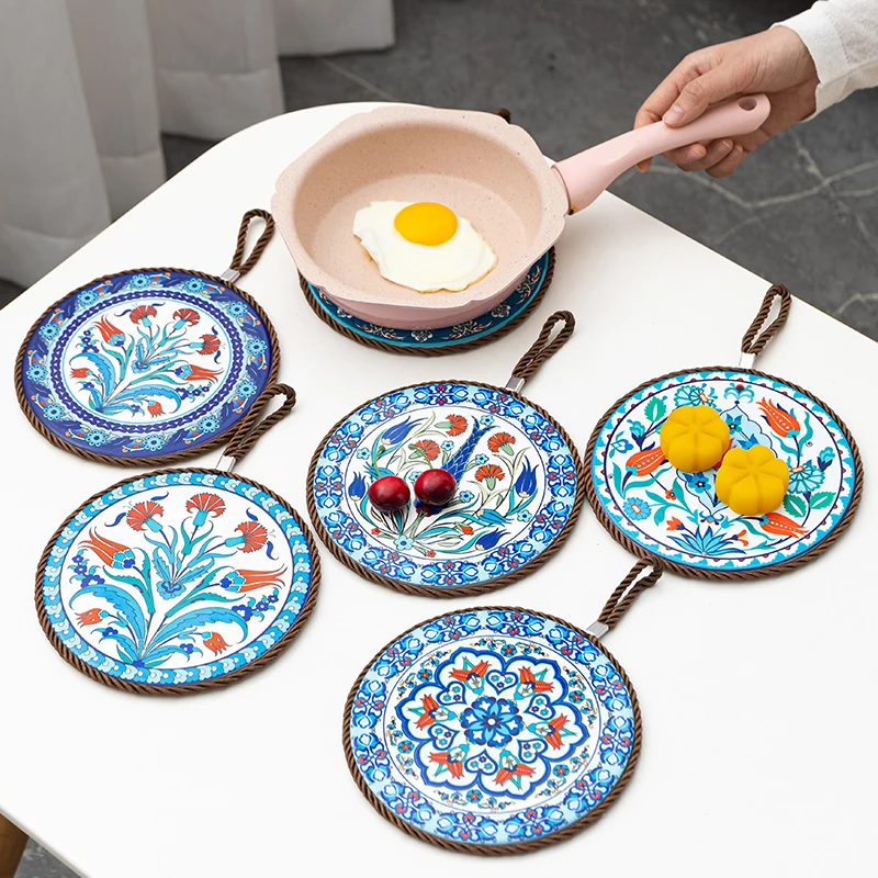 Sublimation ceramic placemat home decoration decoration ceramic anti ...