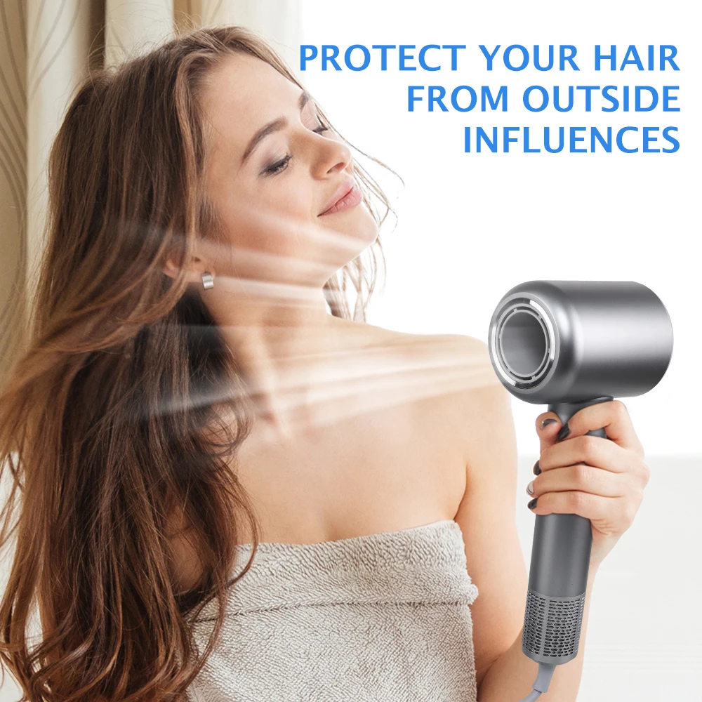 Ion Hair Dryer 2024 Professional Set Bldc Motor Low Noised High Speed Hair Dryer For Saloon ...