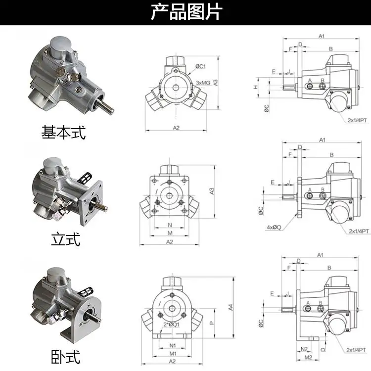 BASIC TYPE Radial Piston Air Motor AM2 - Compact & Efficient