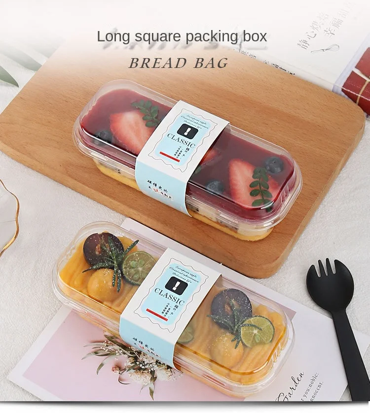 Mousse Cake Container Packaging Box Transparent Pet Plastic Food ...