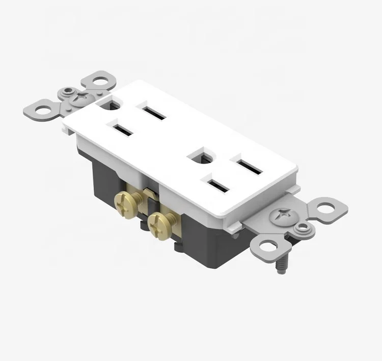 Lumex 15a 125v Nema5-15r Residential Grade Decorator Receptacle Outlet ...