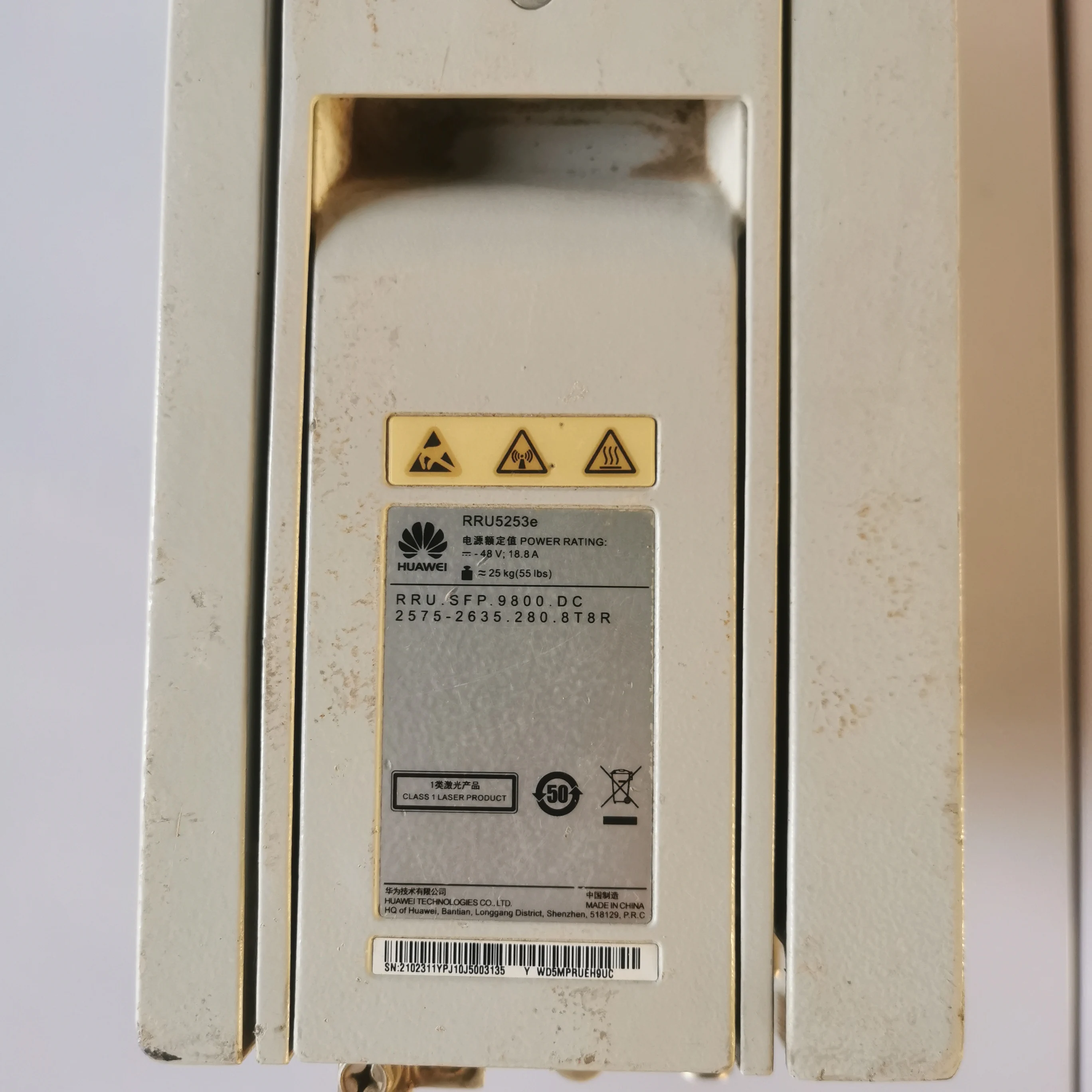 Huawei Rru 5253e 5152 3959 3939 3273 3161 3152e 3151 3936 1800hz 5910 ...