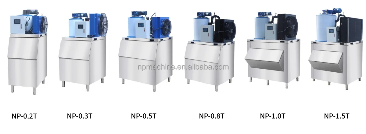 NP Brand Ice Flakes Making Machine for Small Business Snow Ice Flake ...