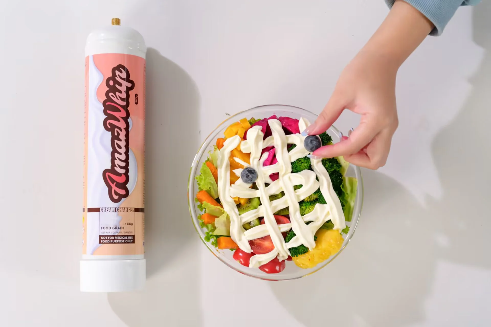 Custom Most Popular Flavour Whipped Cream Charger Gas Steel Tank 0.95l ...