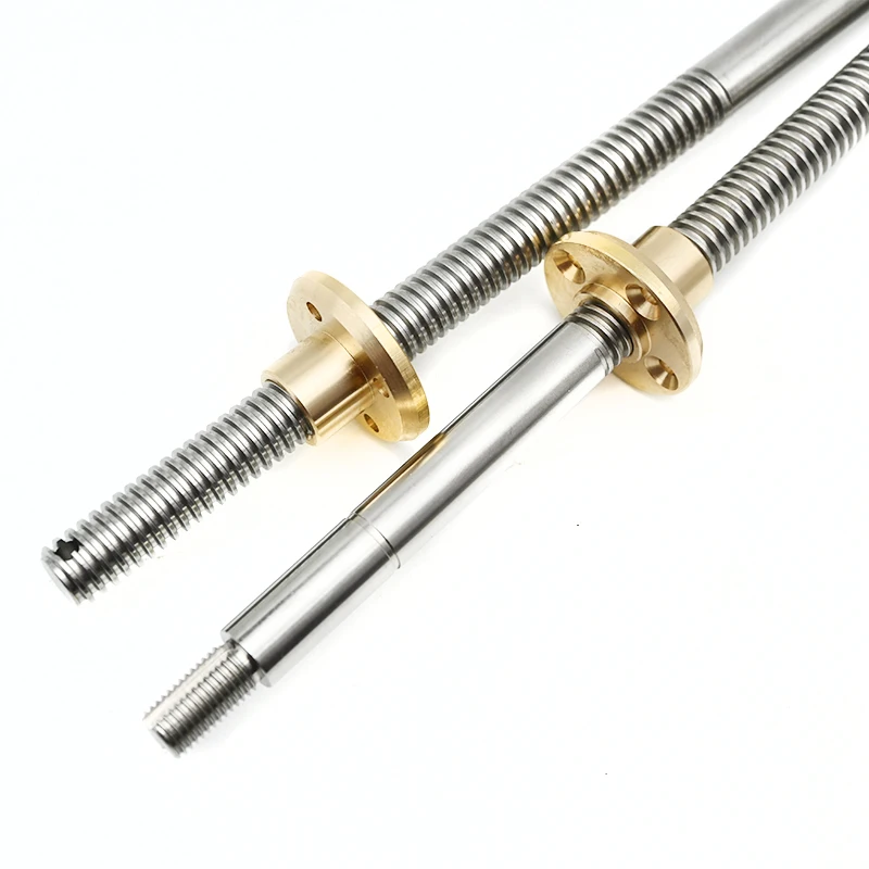 Tr10x10 Lead Screw - Durable Stainless Steel & Brass Nut