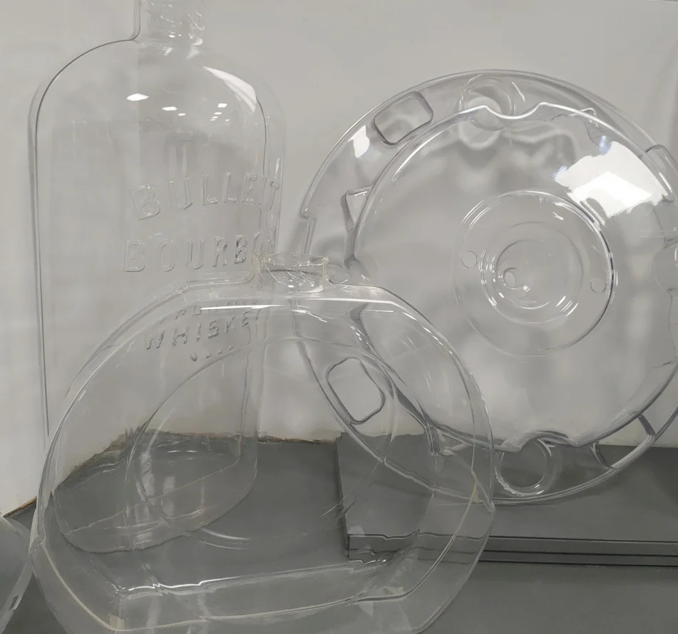 Custom Large Vacuum Forming Plastic Mold Parts - Clear Acrylic