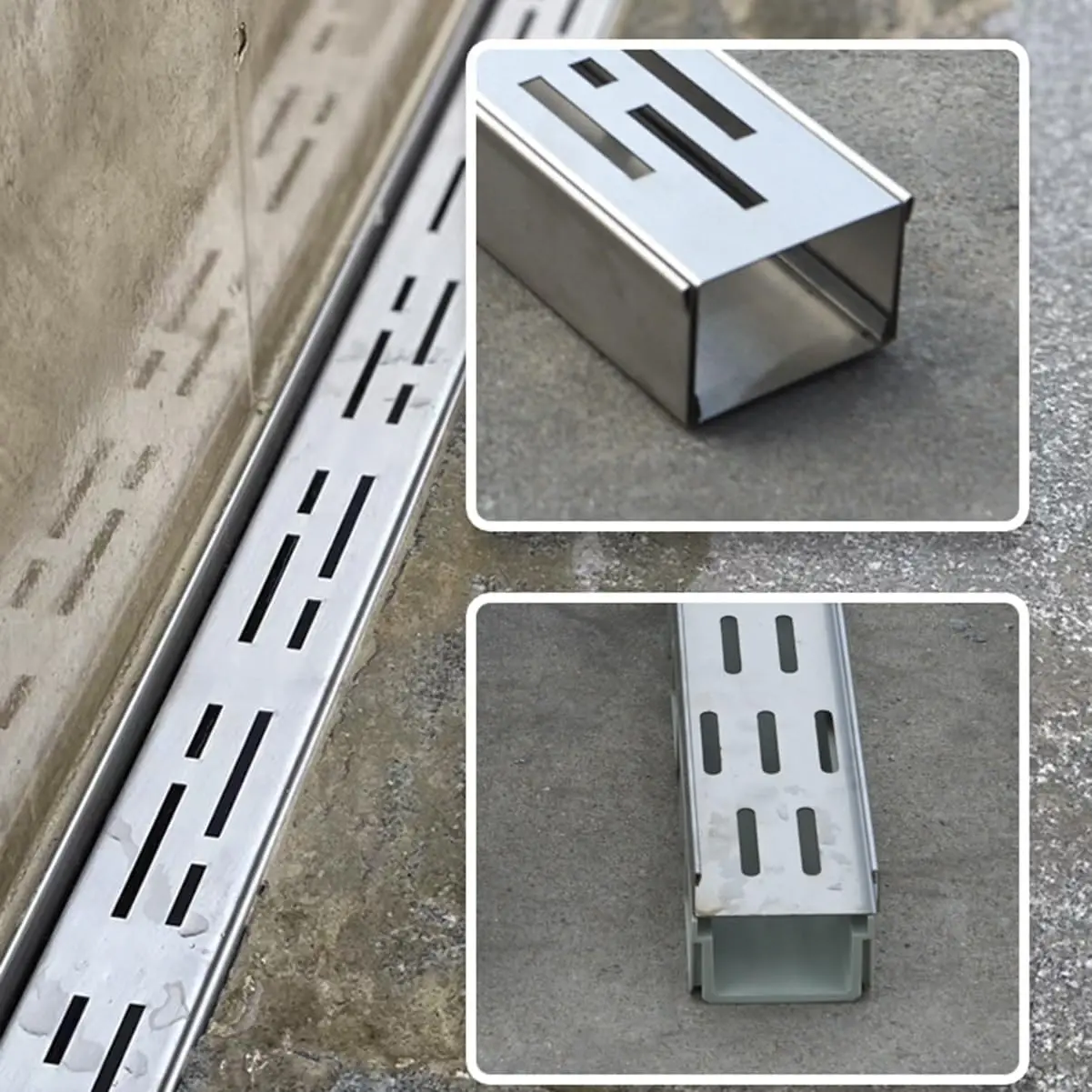 Stainless Steel Channel Drain with Grate - Durable & Efficient
