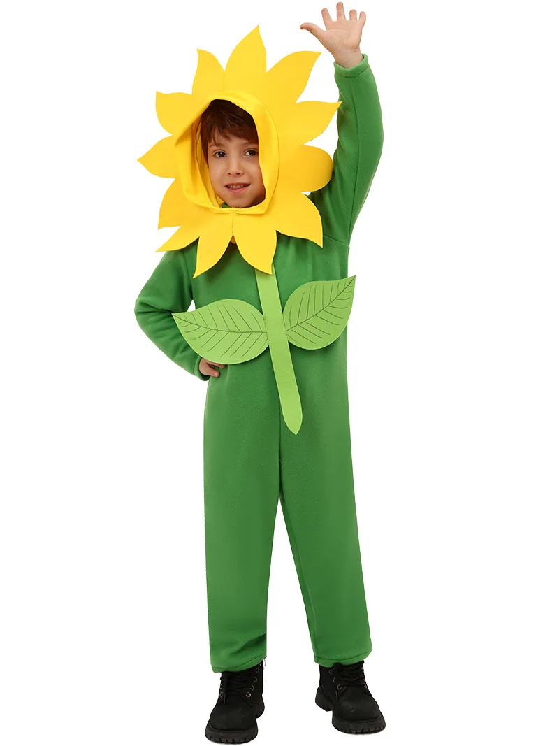 Kostum Cosplay Bunga Matahari Hijau untuk Hari Anak Internasional dan ...