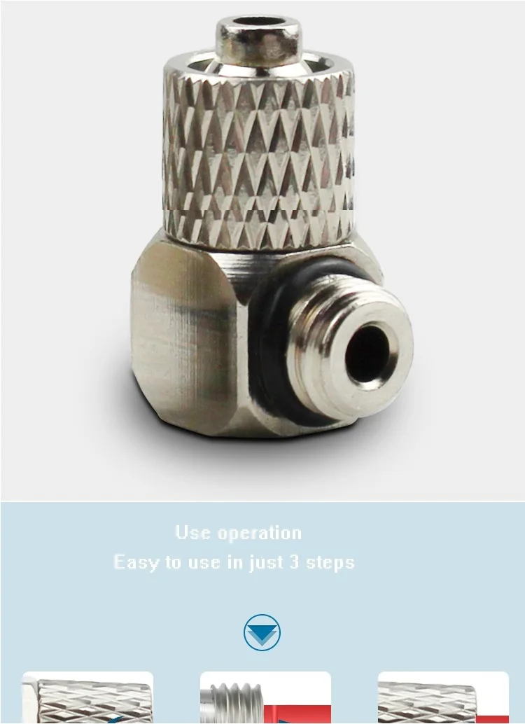Smc Miniature Quick Twist Air Pipe Connector Straight Elbow M5-hlh-6 M ...