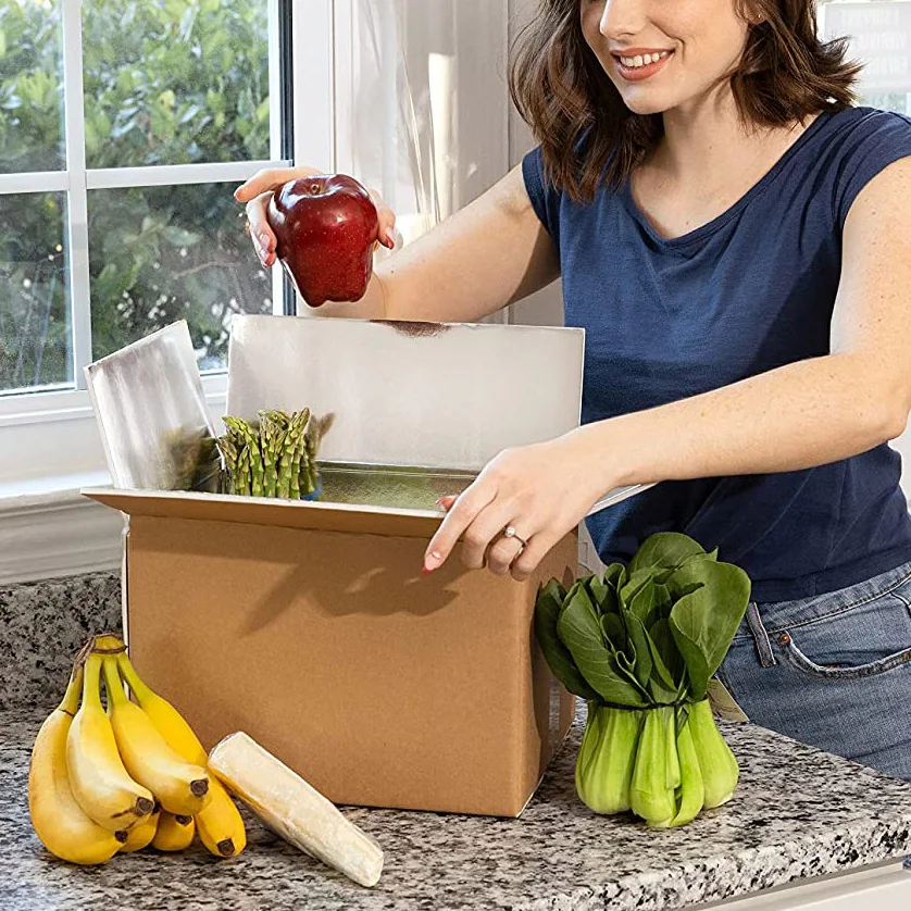 Insulated Shipping Box Aluminum Moving Box For Fresh Food Delivery ...