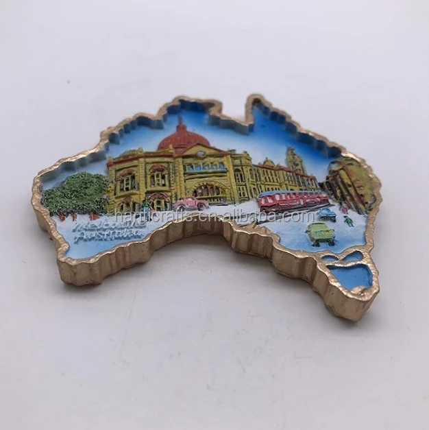 Resin 3d Refrigerator Magnet Melbourne Australia Tourist Souvenir - Buy ...