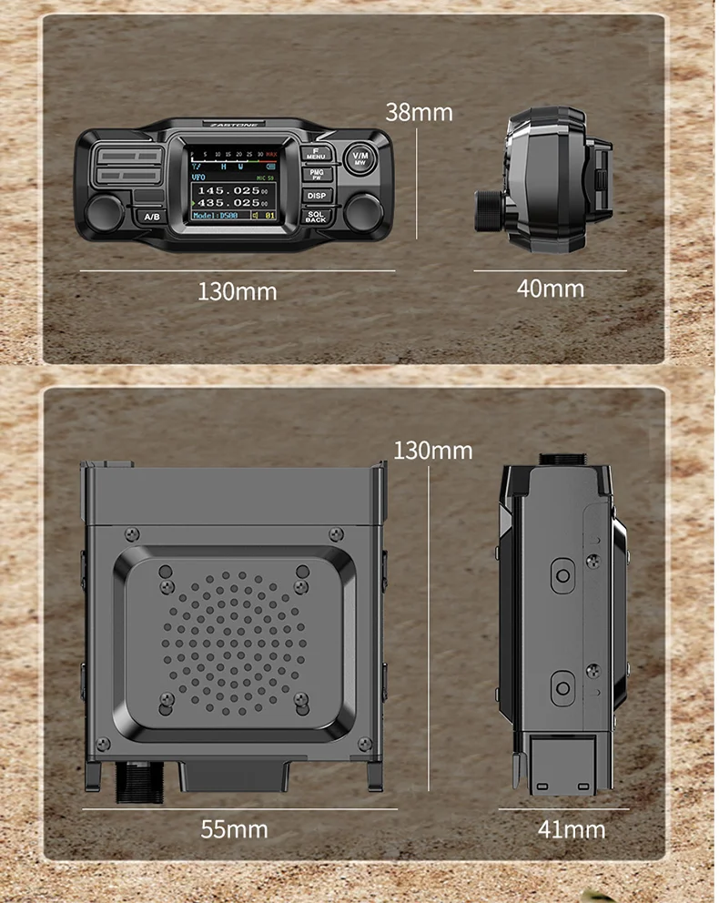 ZASTONE D500 Car Walkie Talkie - Dual Band 25W Radio