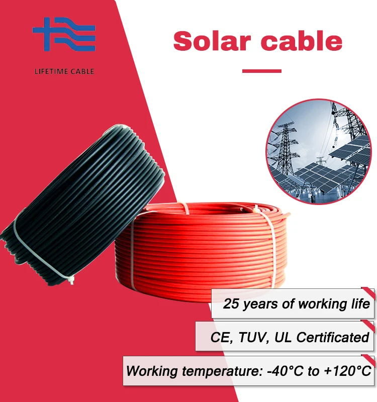 Factory Supply Dc Solar Cable Xlpe Insulated 4mm 6mm 10mm Dc Copper ...