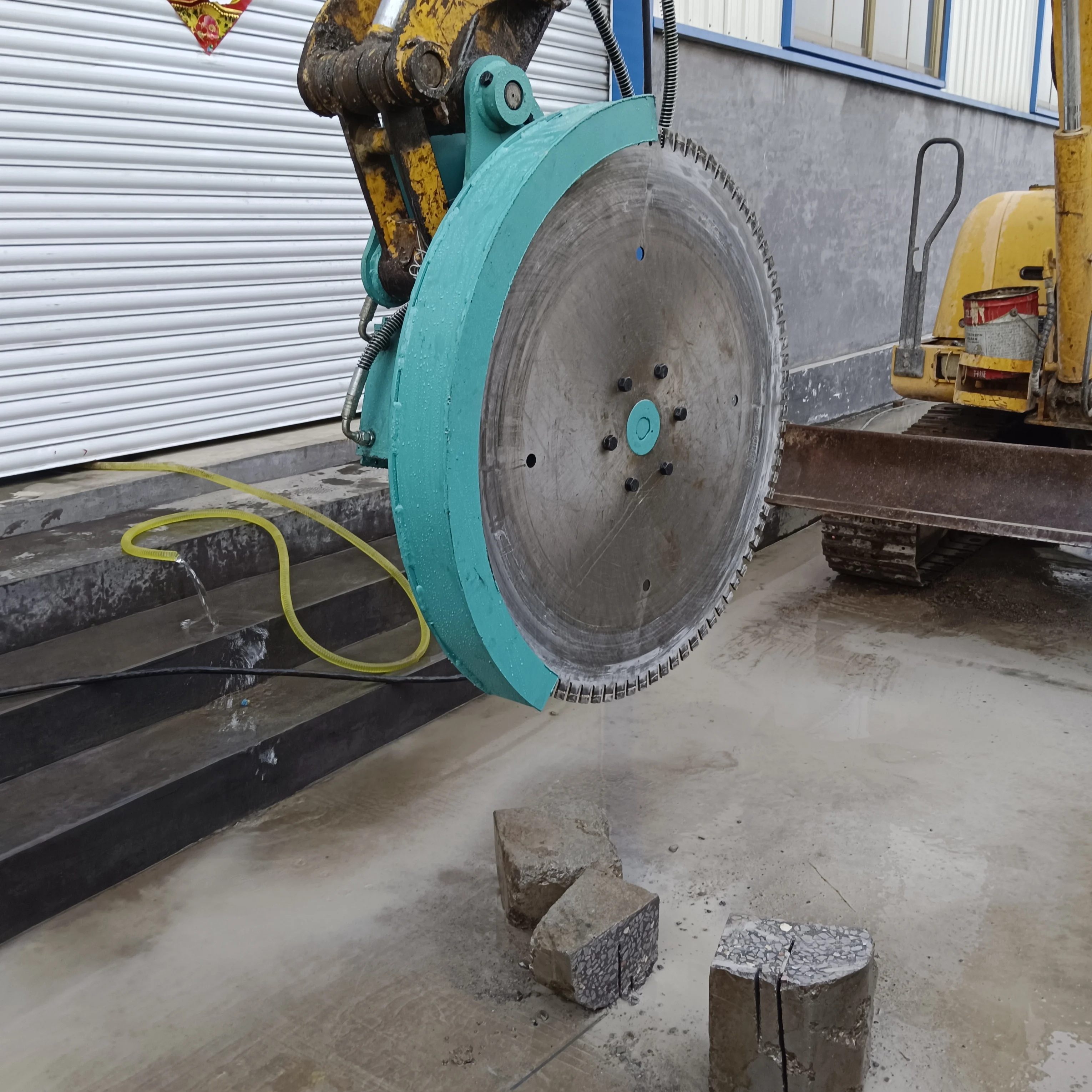 Stone Cutting Excavator Hydraulic Rock Saw for Quarry Block Marble ...