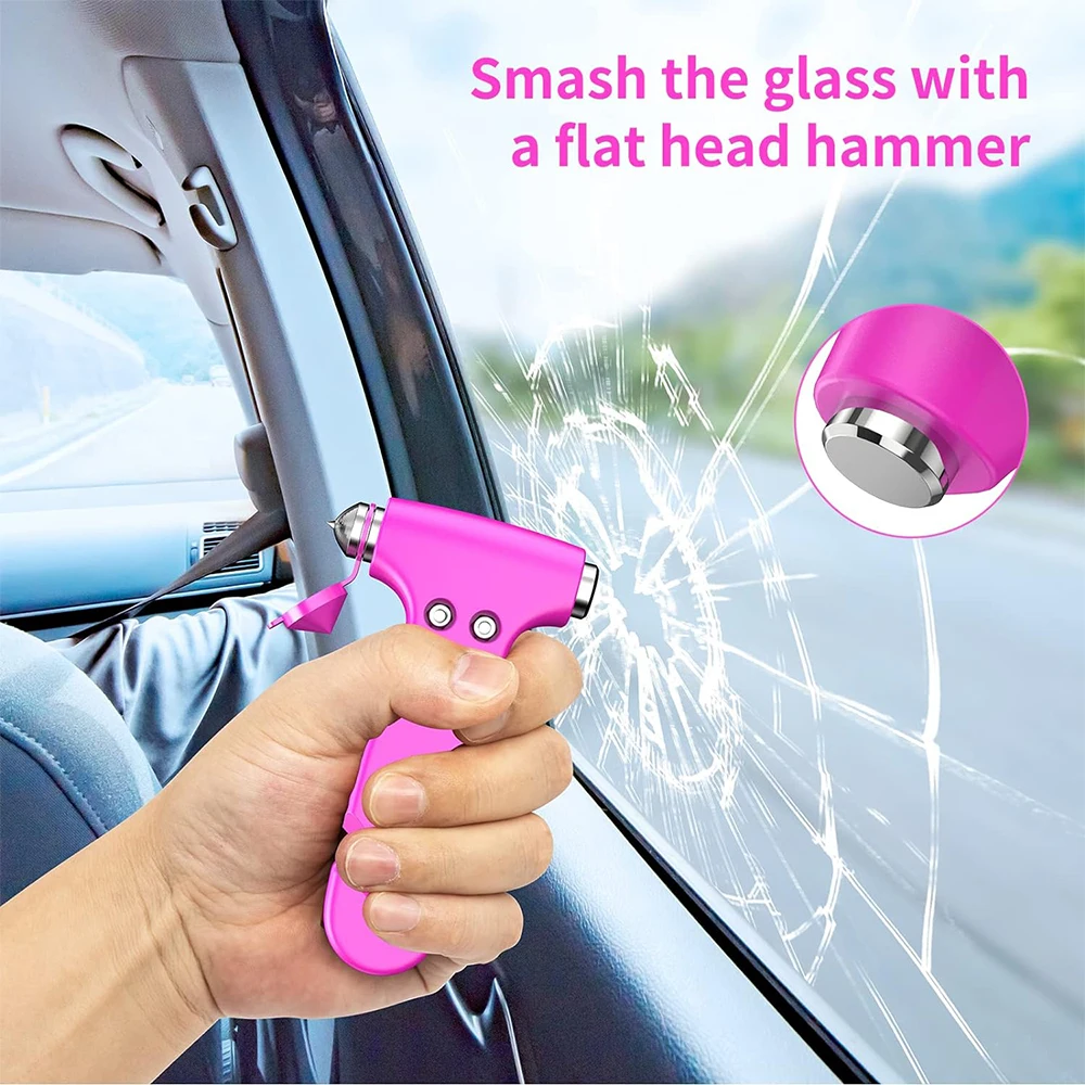 Mini Safety Hammer Emergency Window Breaker Glass with Seat Belt Cutter ...