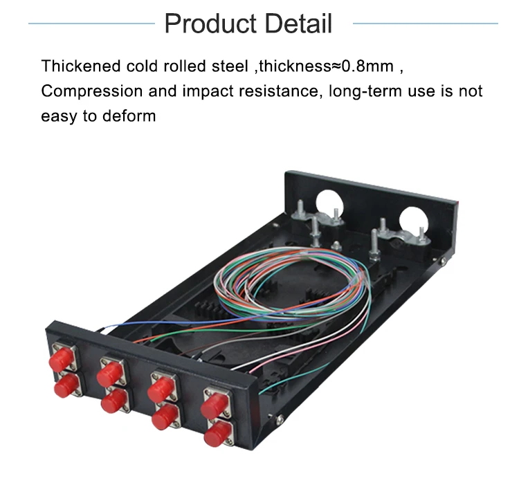 Optical Fiber Patch Panel - 8 Ports Termination Box