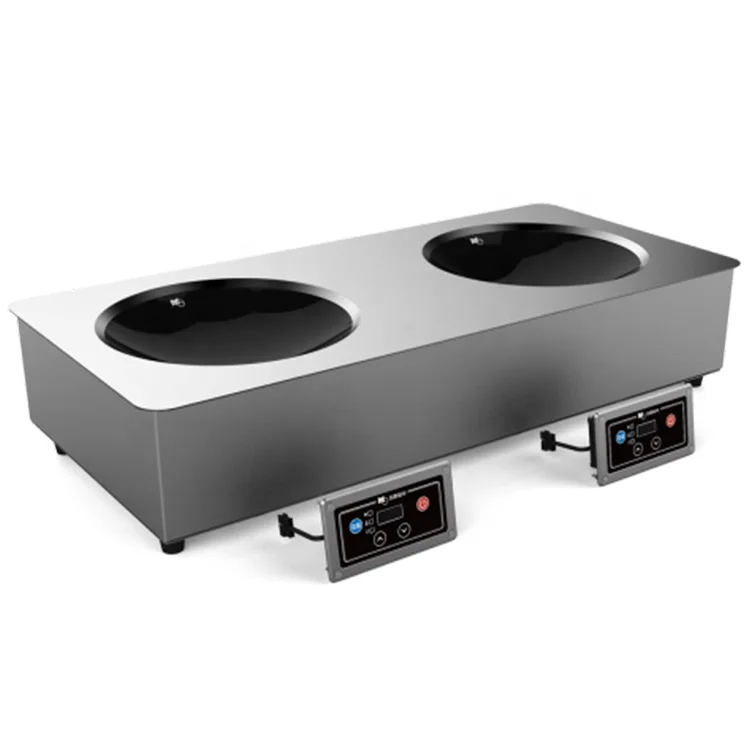 Built In Commercial Appliances 2 Zones Electric Cooktop Stainless Steel ...