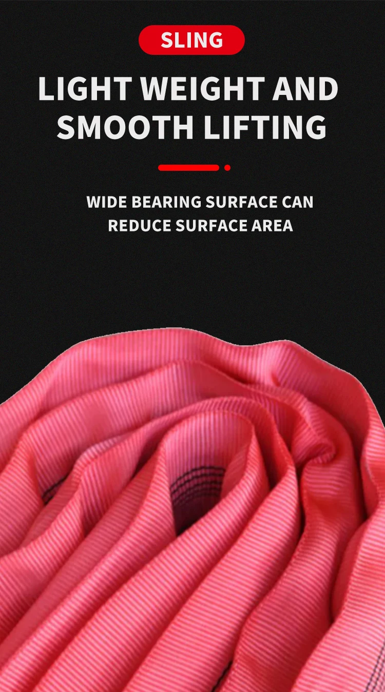 Round Slings Custom Crane Lifting Sling Belt 1t 2t 4t 6t 8t Soft Hoist ...