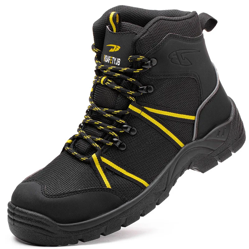 Double Lucky Zapatos De Seguridad High Gang Men Hiking Shoes Boots Anti ...