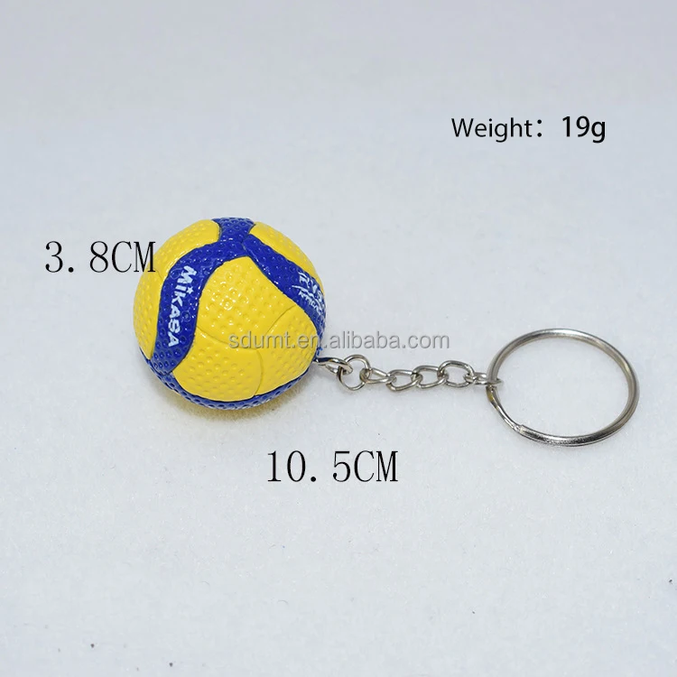 Mini Volleyball Keychain 3.8cm Ball Keychain Ornament Pvc Pendant ...