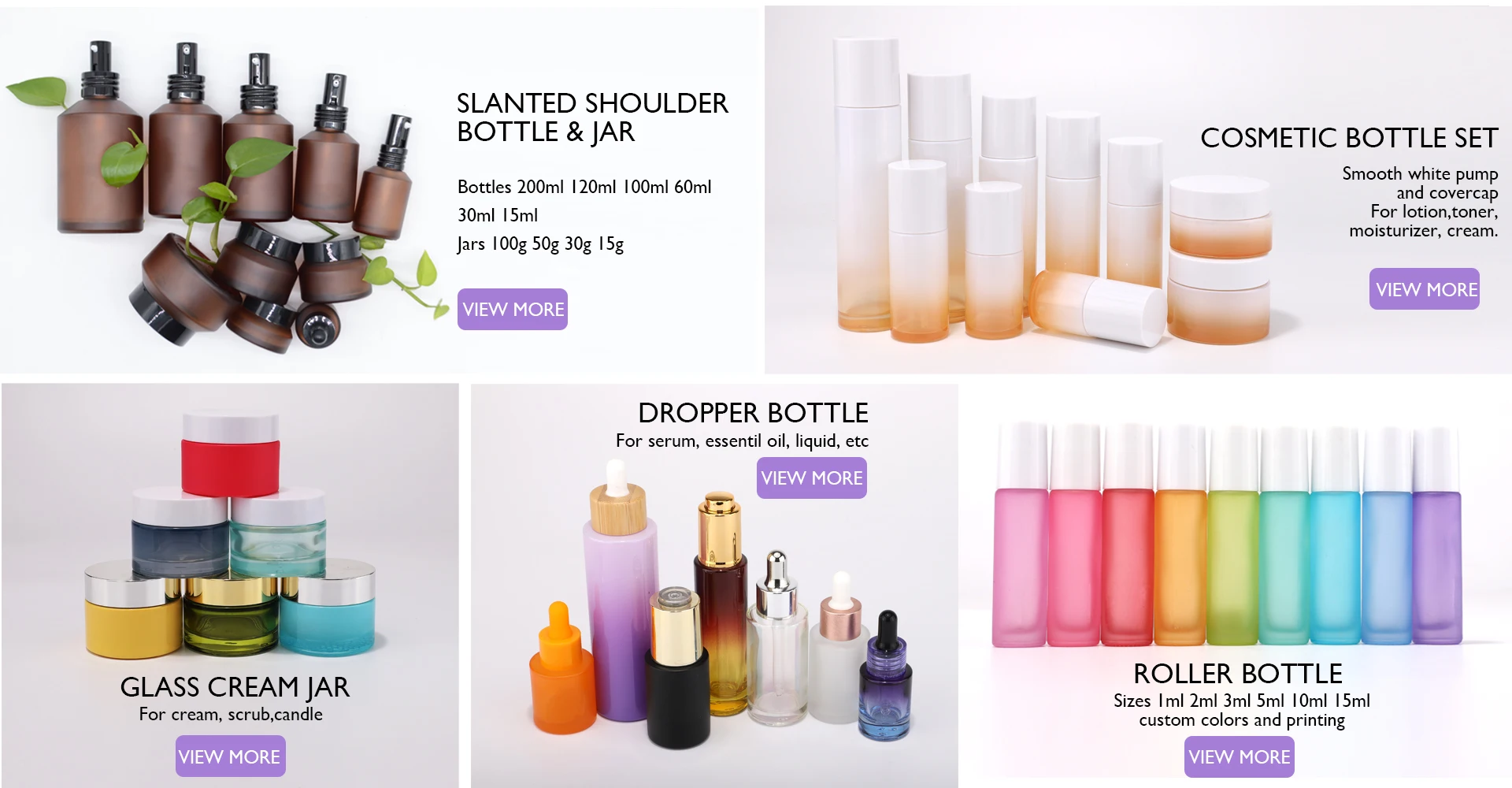 Factory Price Empty Glass Bottle Twist Top Bottle Cosmetic Packaging ...