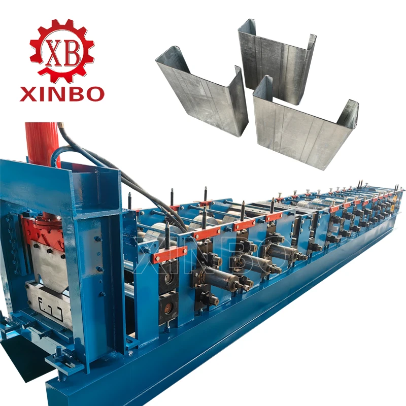 C U Shape Purlin Channel Making Machine C Stud And Track Roll Forming Machine Channel Roll ...