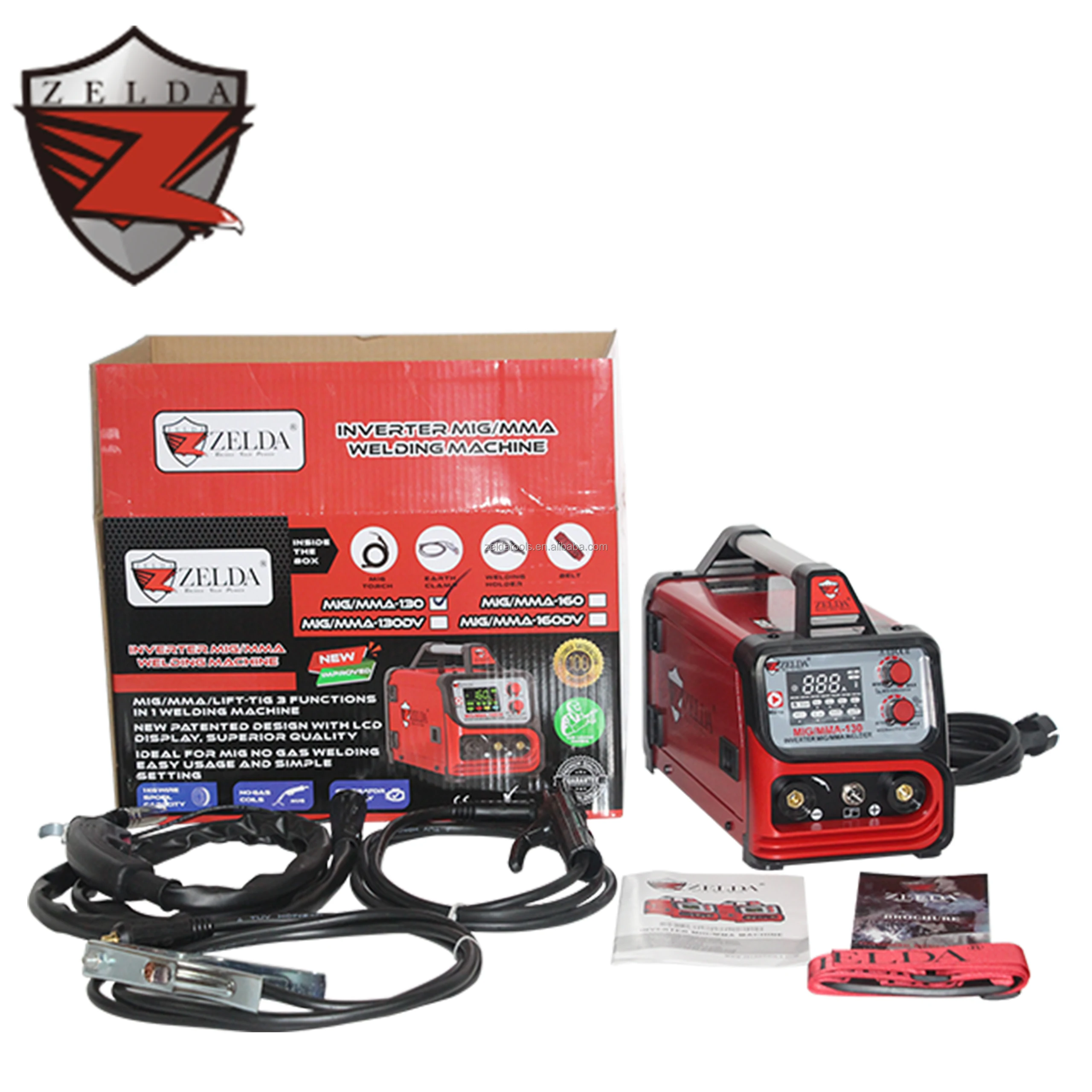Digital 1kg Flux Cored IGBT Welder Portable 3-in-1 Mag Gasless Machine ...