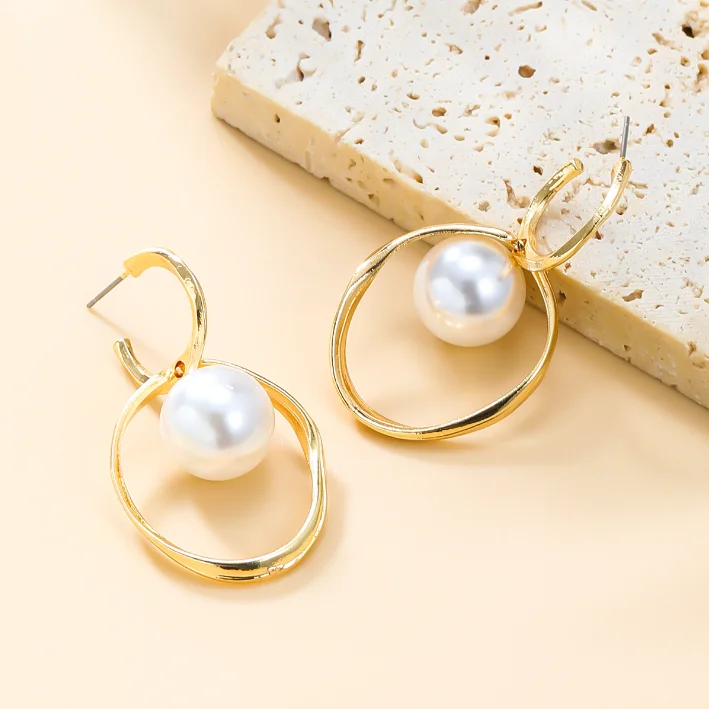 Luxury New Za Multilayer Imitation Pearl Necklace Earrings For Women