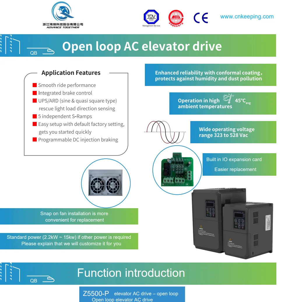 Ideei Chinese Factory 3 Phase 7.5kw Open Loop Elevator Inverter Ac ...