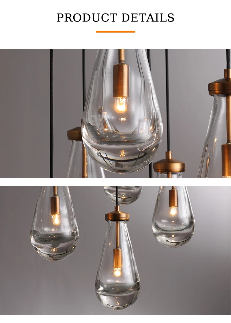 Stair Crystal Raindrops Chandelier - Luxury Lighting