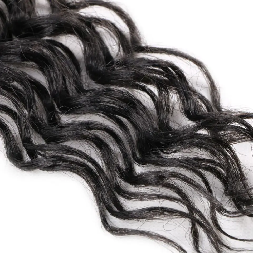 24inch New Pre-looped Deep Wave Fauxs Locs Nu Goddess Bohemian Crochet ...