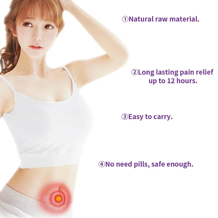 Factory Newest Menstrual Cramp Relief Pain Patches Gynecological Heat Patch Heating Warm Patch ...