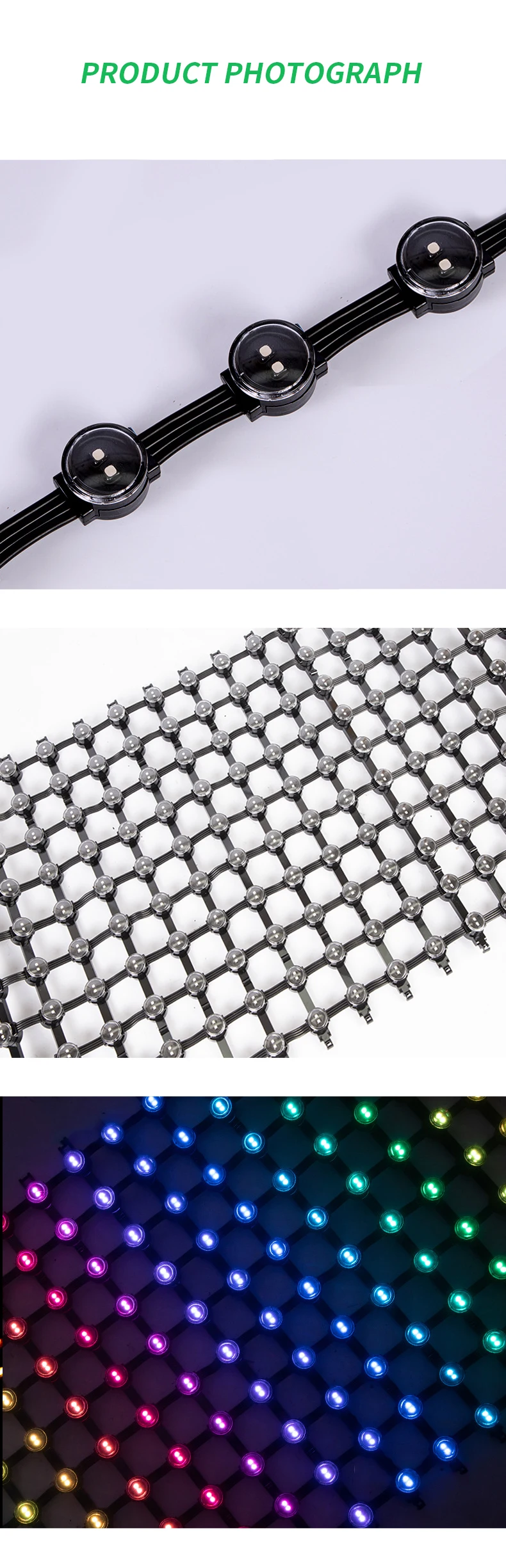 Outdoor Lighting P62 Transparent Display LED Grid Screen Building Led ...