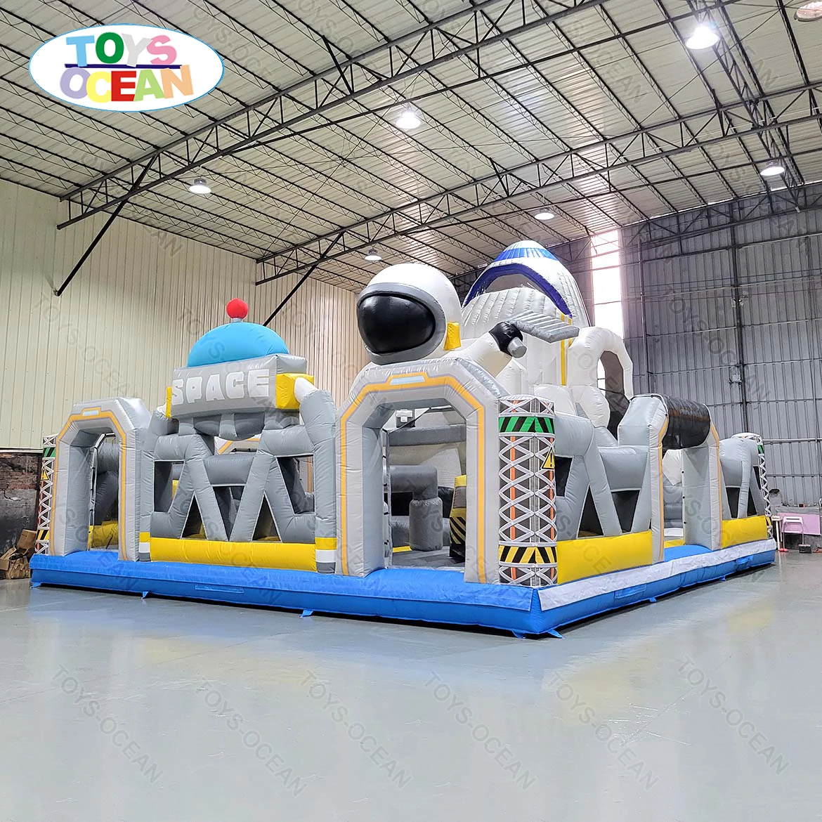 Factory Customized Spaceship Theme Kids Bounce Slide Combination ...